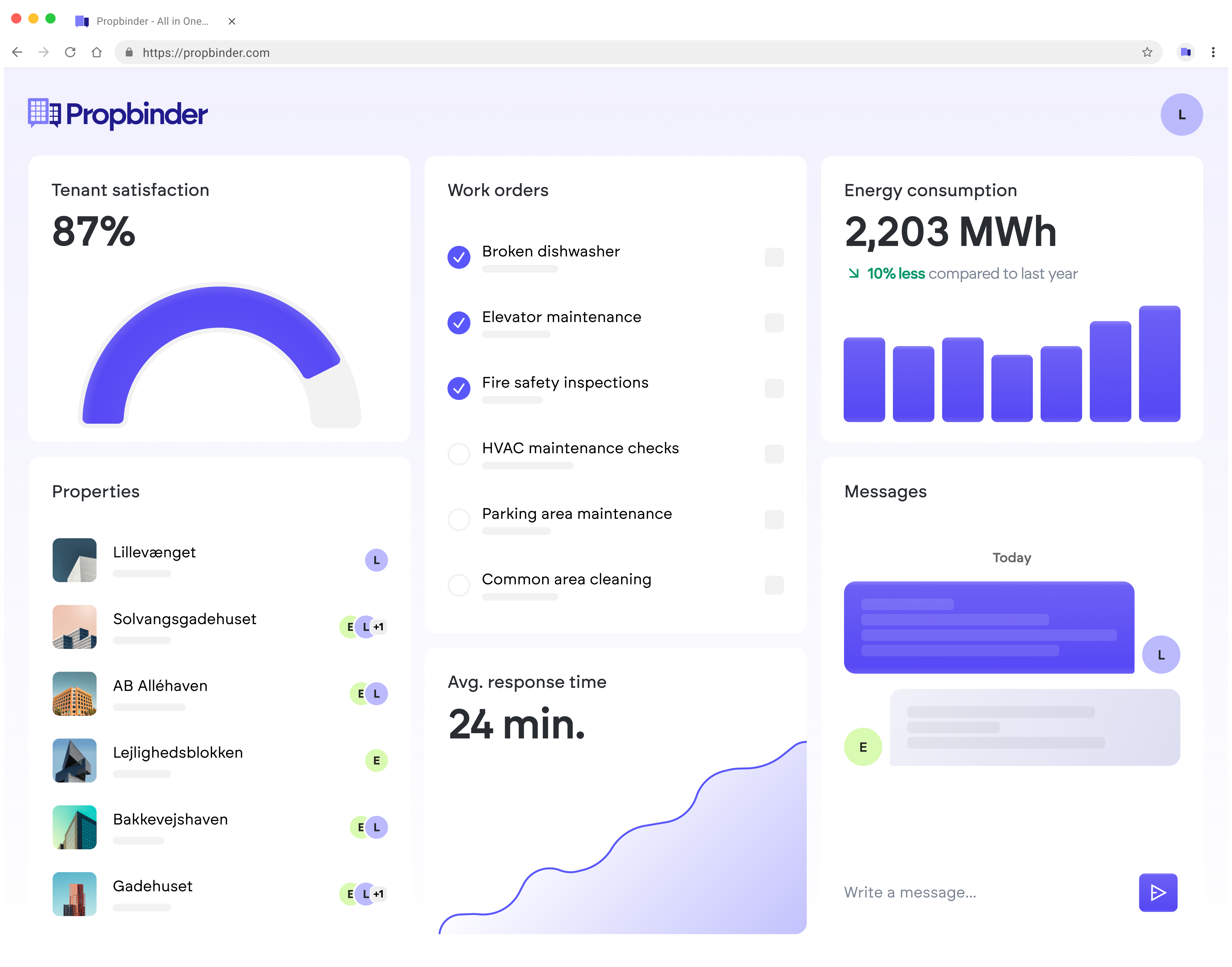Propbinder - The modern property management platform